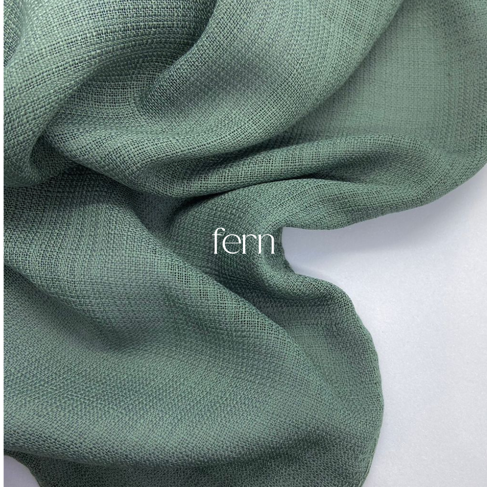 Fern | Cotton Linen Hijab - The Urban Veil