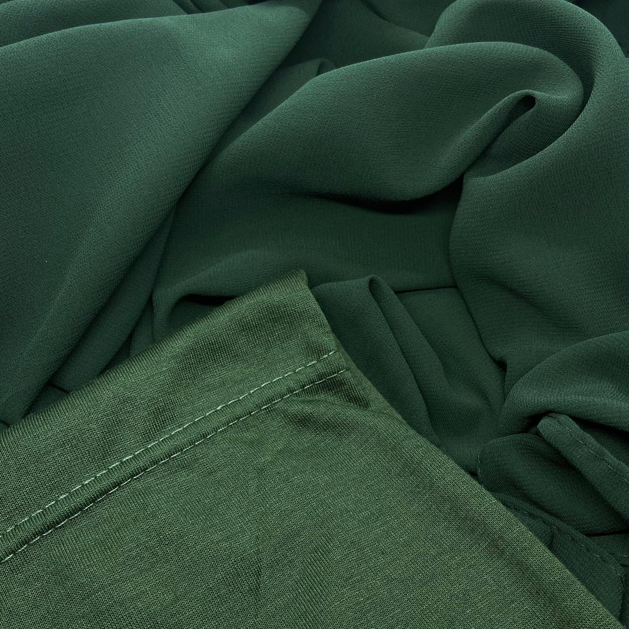 Instant Chiffon Forest Green - The Urban Veil