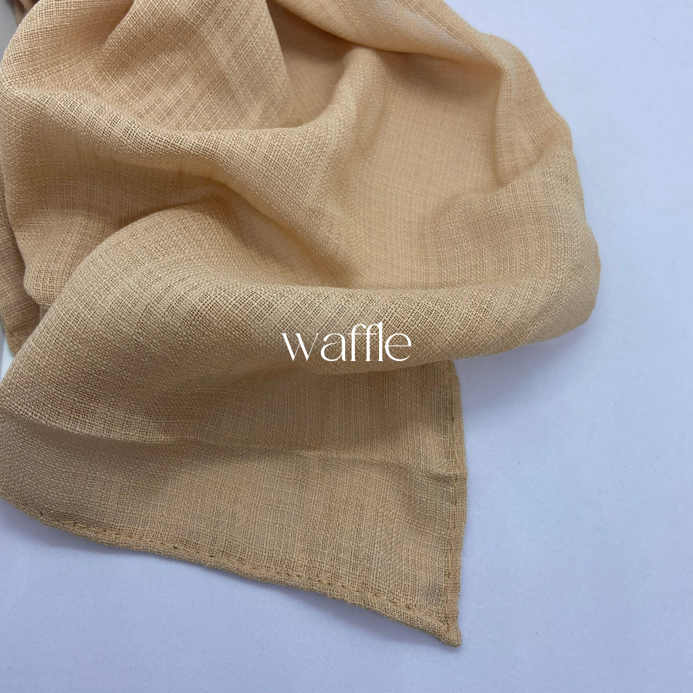 Waffle Cotton Linen Hijab - Trendy & Affordable Hijabs in India - Shop ...