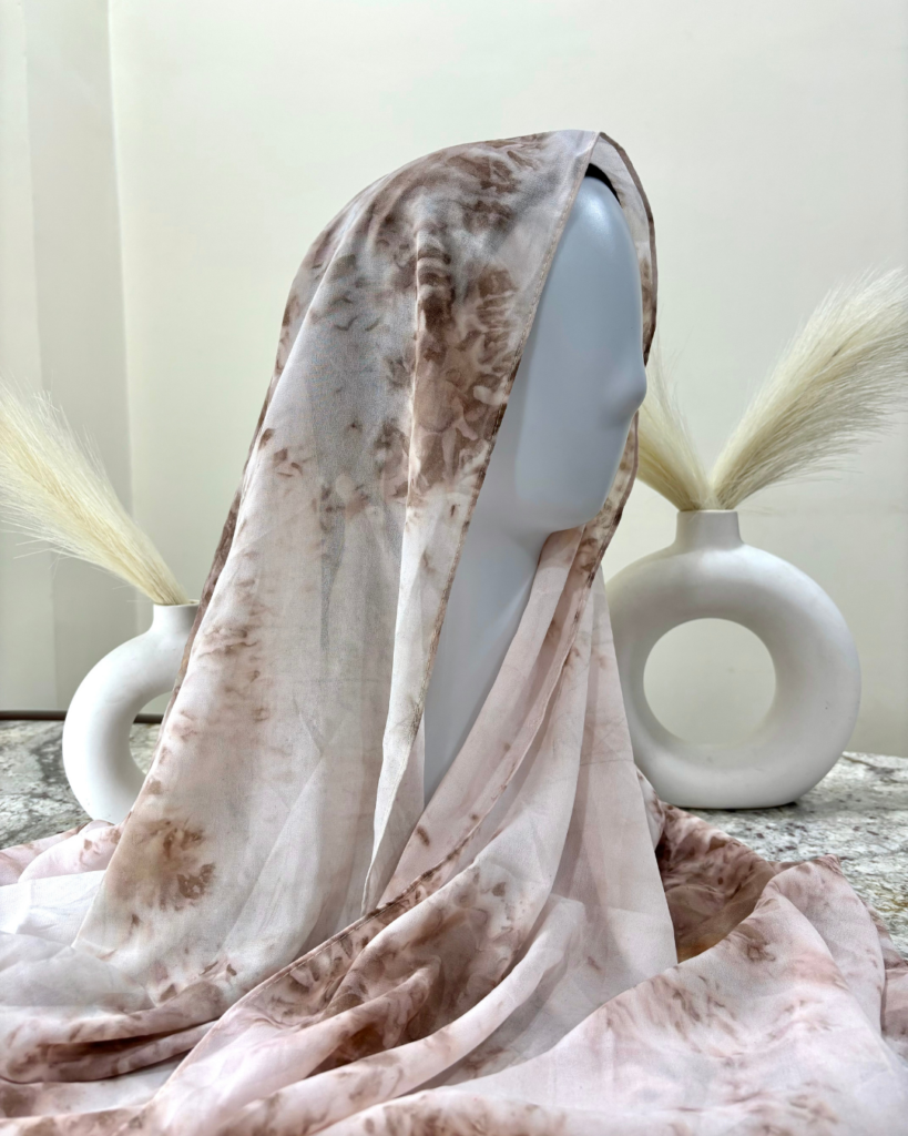 Dusty Hand | Tie Dye Chiffon Hijab - The Urban Veil