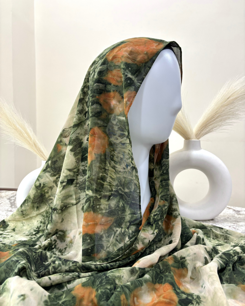 Mayall | Tie Dye Chiffon Hijab (Mini) - The Urban Veil